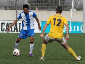 71' de Taufic Guarch en derrota del Espanyol "B" - Futbol Sapiens