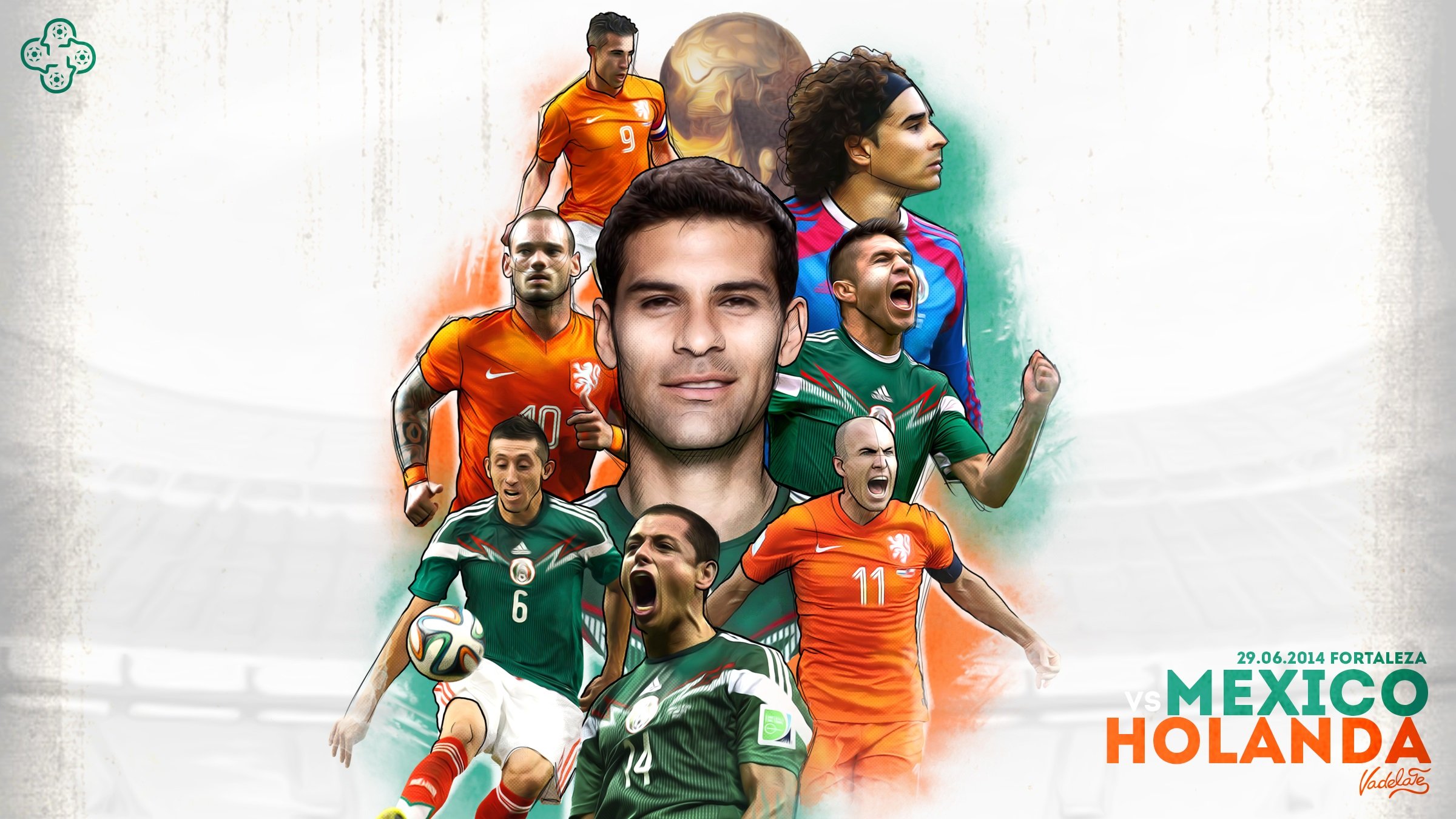 Descarga el Wall Paper de México vs Holanda - Futbol Sapiens