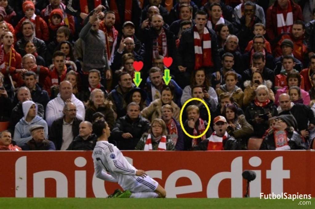 Las emociones por el festejo de Cristiano Ronaldo