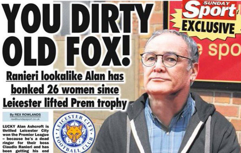 Alan Ashcroft, el hombre que gana mujeres por parecerse a Ranieri ...