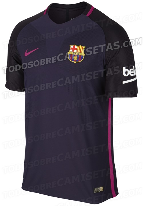 Camiseta morada de Barcelona de visita 2017 - Futbol Sapiens