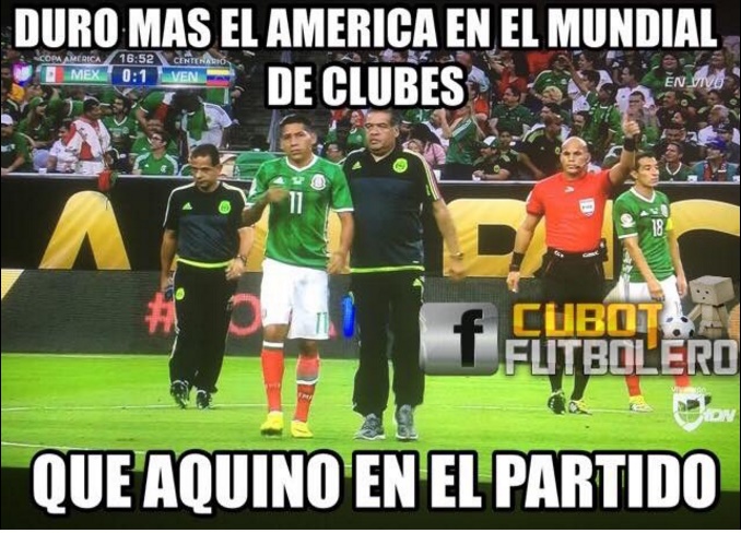 Los memes del México vs Venezuela en Copa América 2016