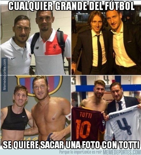 Cumple 40 años: los mejores memes de Francesco Totti - Futbol Sapiens