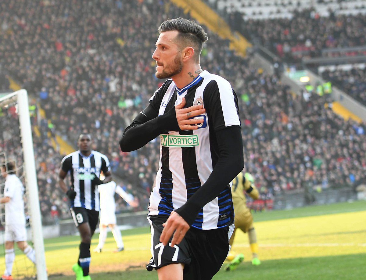 El Udinese le ganò al AC Milan con remontada en el Friuli