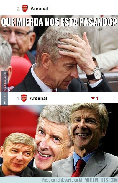 La Melé: Los memes se burlan de Arsene Wenger y el Arsenal