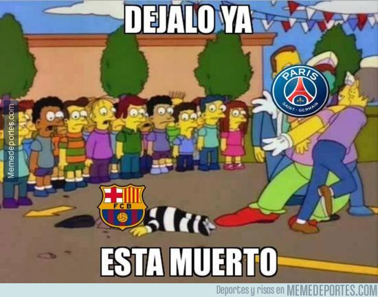 Los mejores memes de la paliza del PSG al FC Barcelona