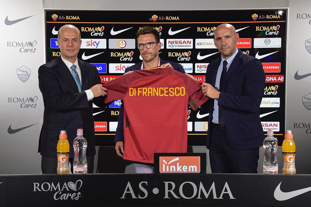 Eusebio Di Francesco fue presentado como nuevo técnico de la Roma