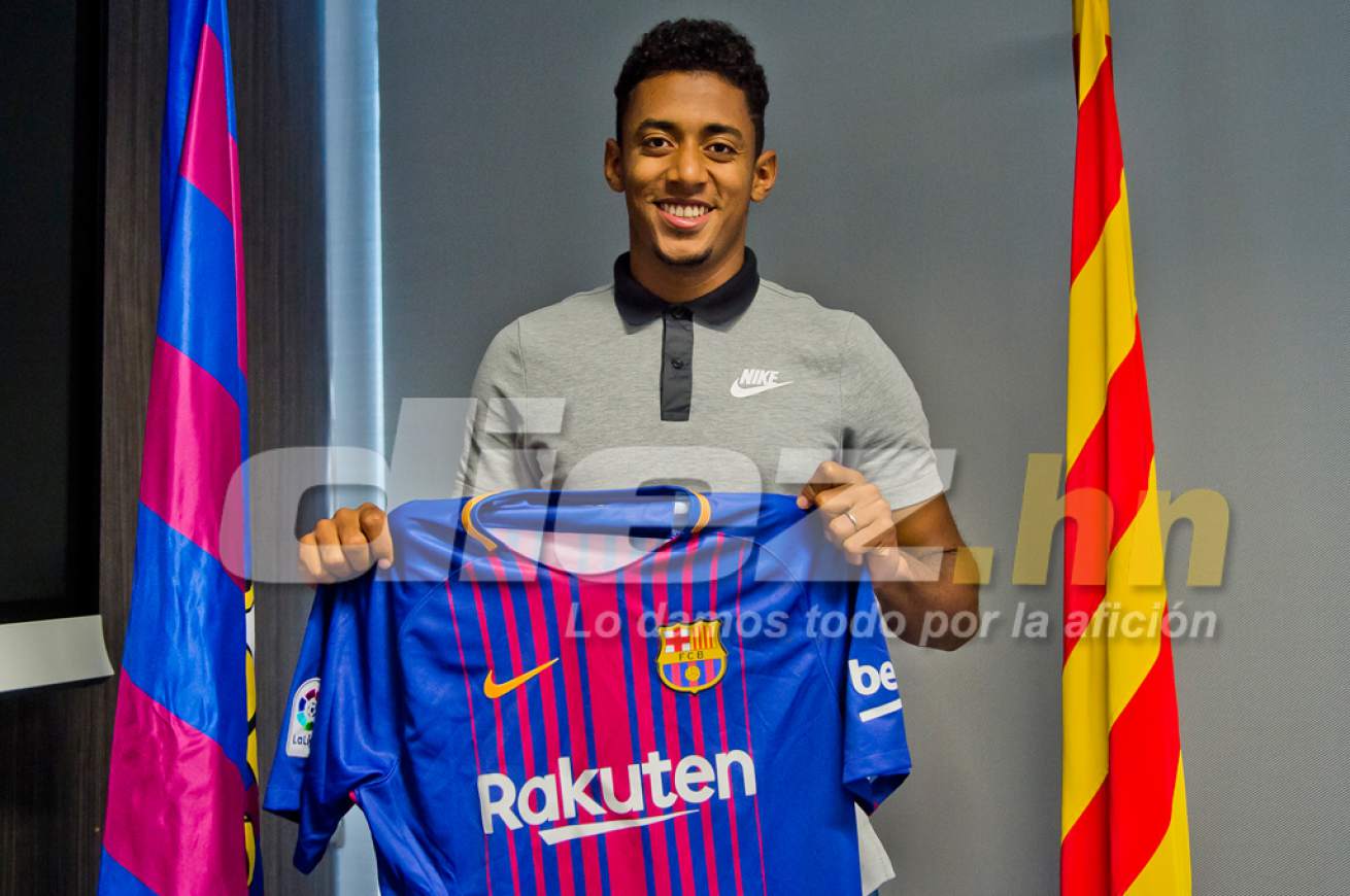 Anthony Lozano fue presentado como jugador del FC Barcelona