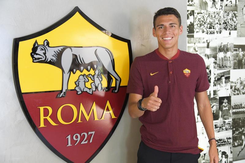 Héctor Moreno vivió su primer día con la AS Roma