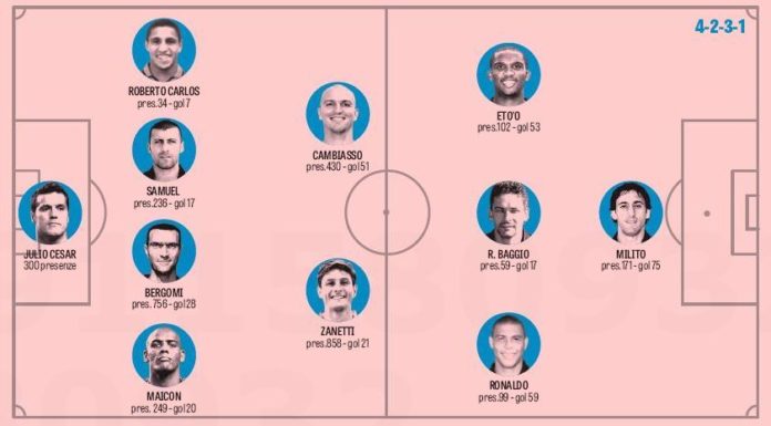 Javier Zanetti armó su 11 ideal del Inter Milan