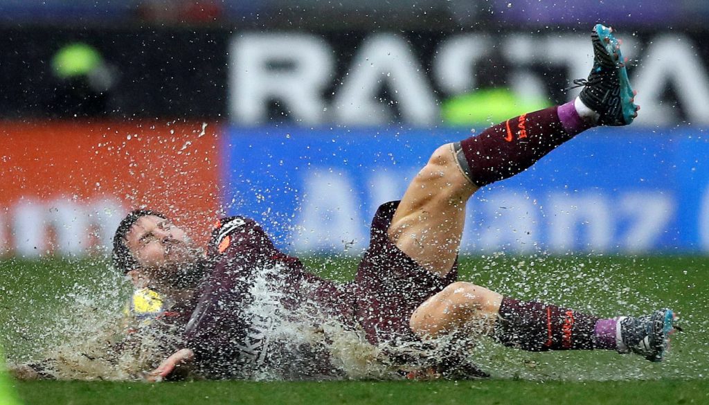 ¡Messi al agua!