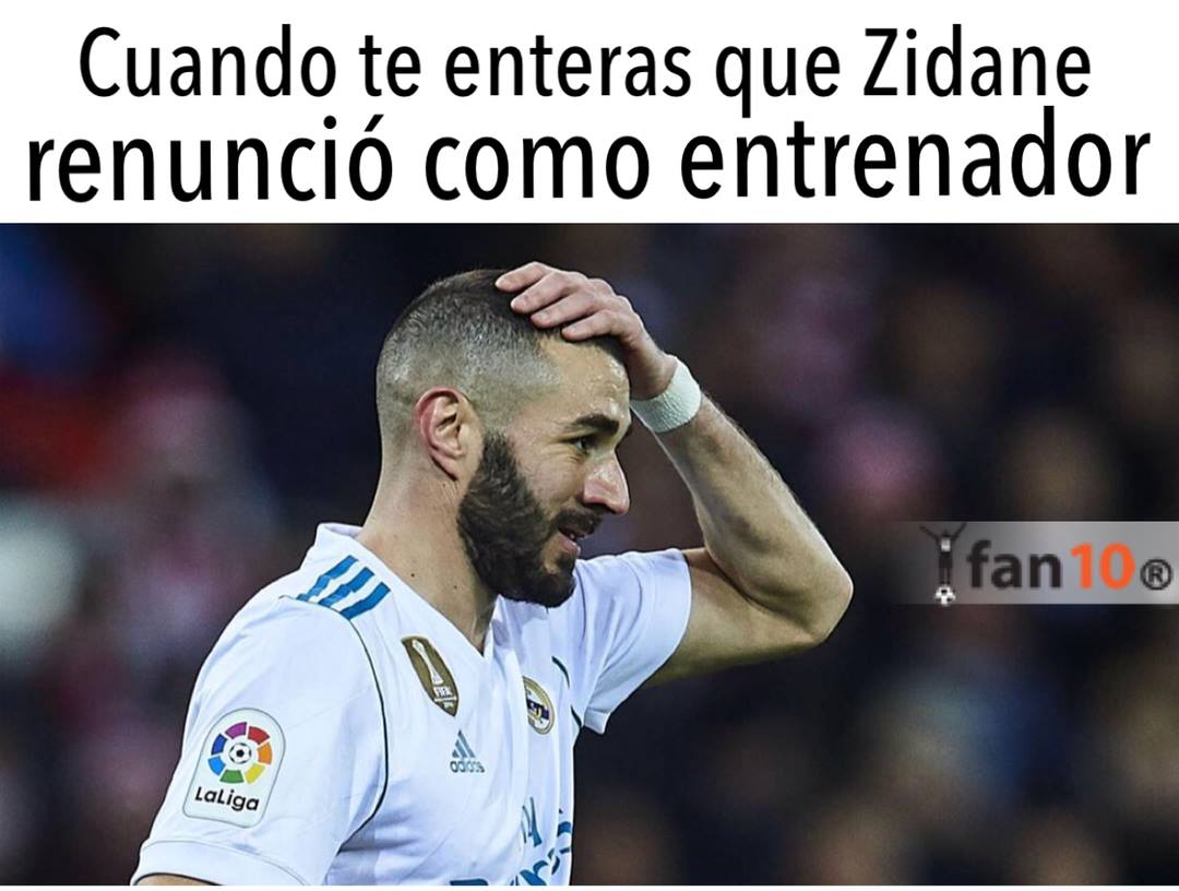 Los memes reaccionaron a la salida de Zidane del Madrid