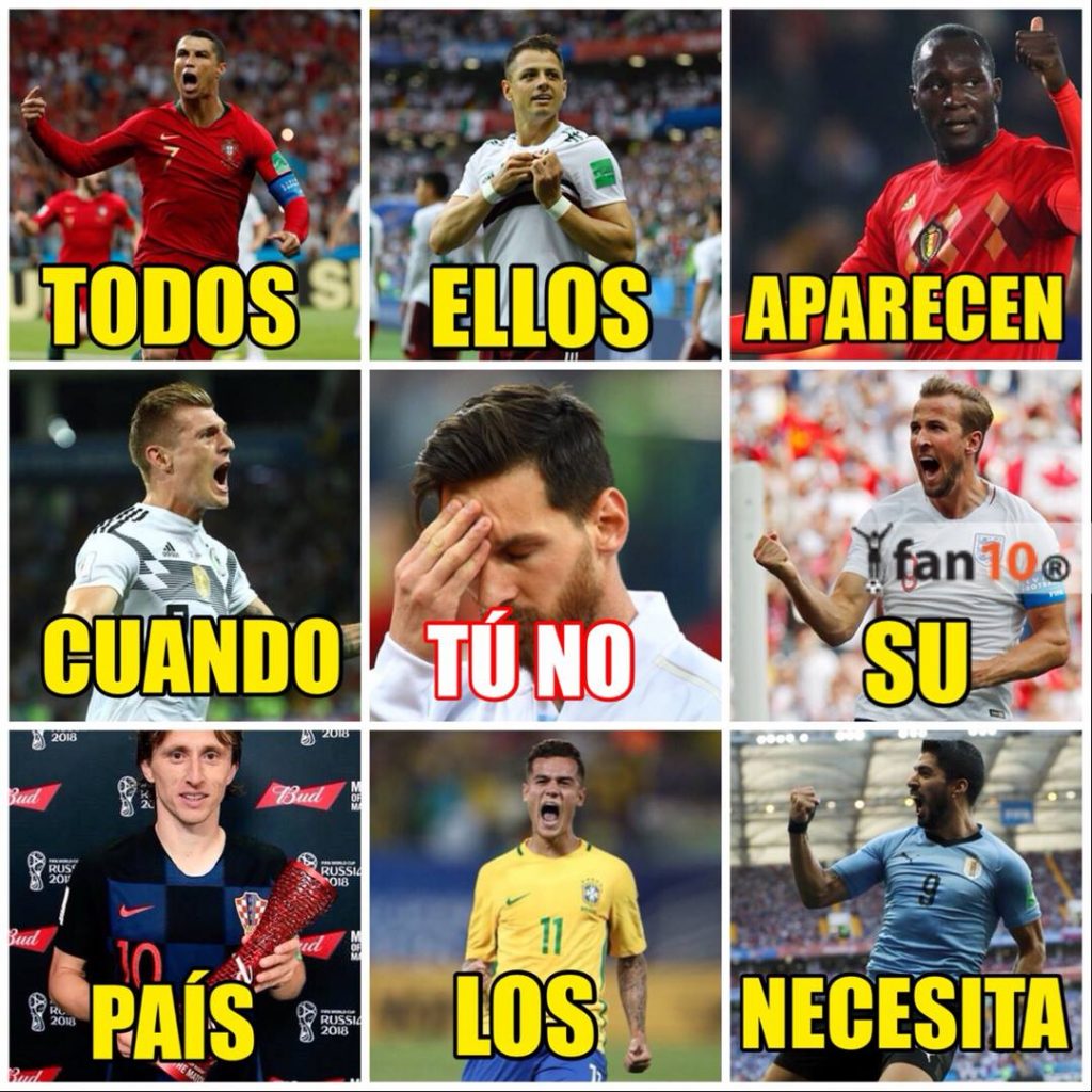 Los memes más destacados del día 12 del Mundial Rusia 2018