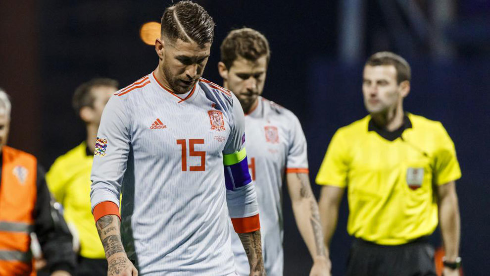 Ramos sufrió una sobrecarga muscular en el partido ante Croacia ...
