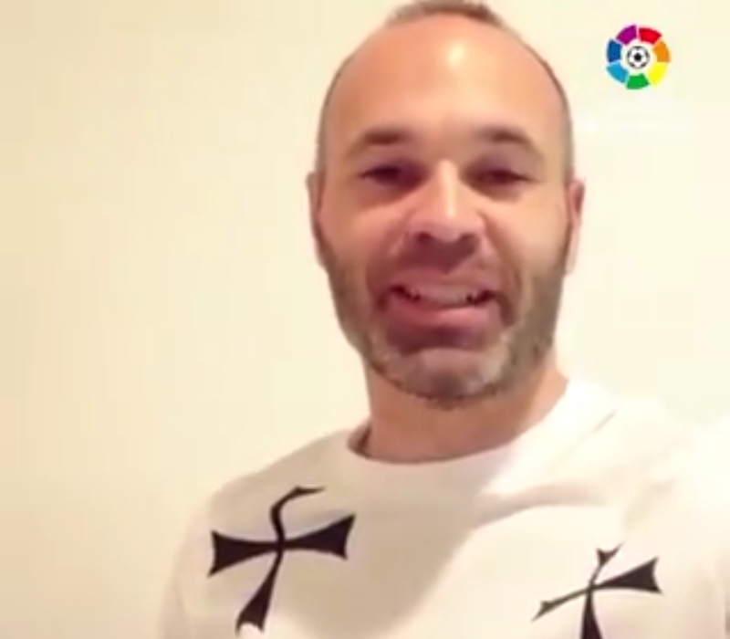 El mensaje de "Don Andrés" Iniesta al Barça Campeón