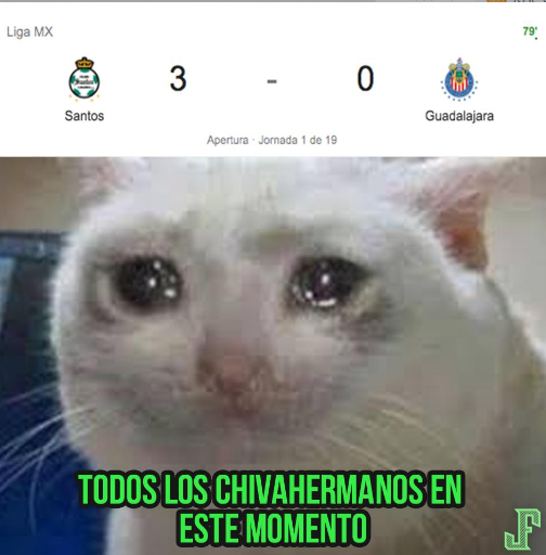 Santos goleó a las Chivas y los memes también
