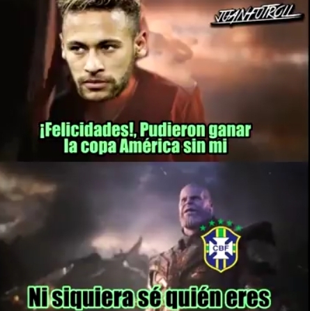 Estos son los mejores Memes de Brasil campeón de la Copa América 2019