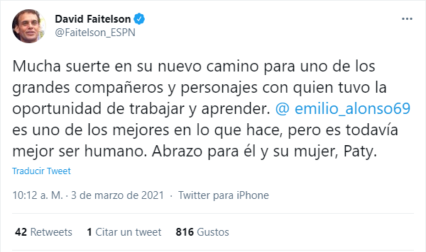 ¡Emilio Fernando Alonso regresa a tv abierta! Lo hará con TUDN - Futbol ...