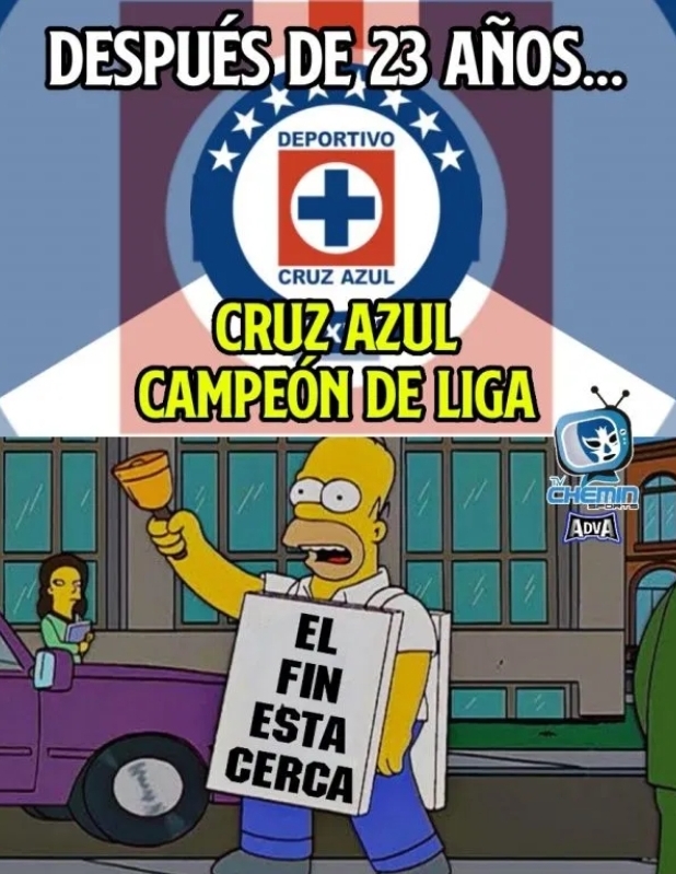 Los mejores Memes del ansiado campeonato de Cruz Azul
