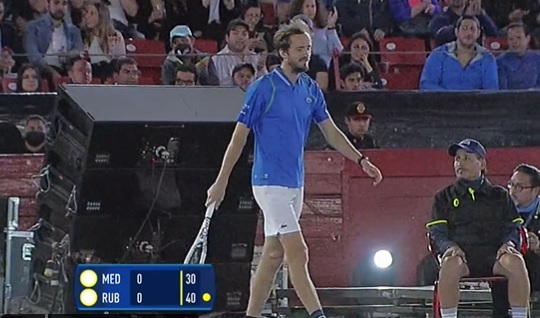 Así transcurrió el duelo entre Rublev y Medvédev en México - Futbol Sapiens