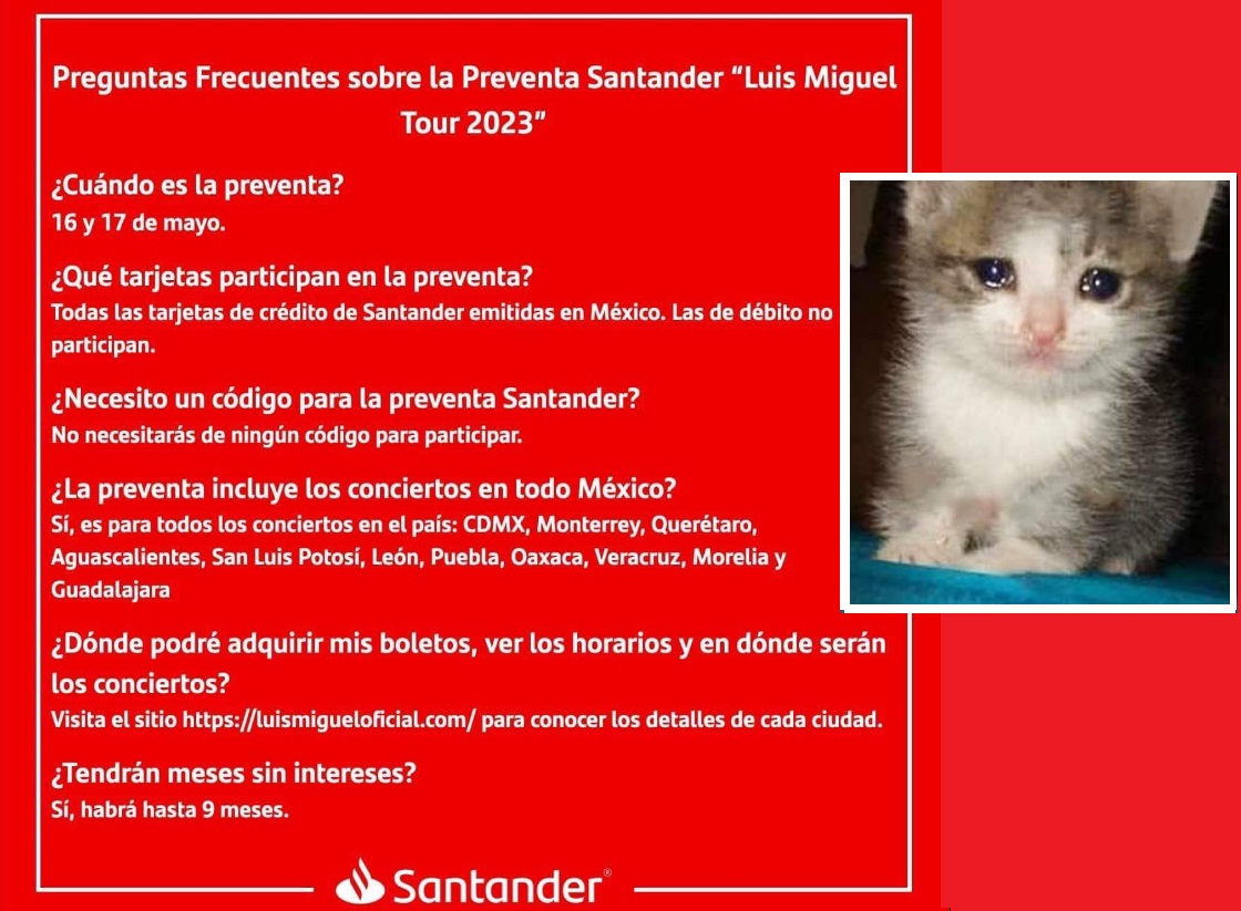 Los mejores memes de la preventa Santander de Luis Miguel - Futbol Sapiens